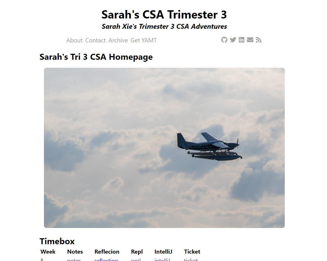 Week 4 Review | Sarah's CSA Trimester 3